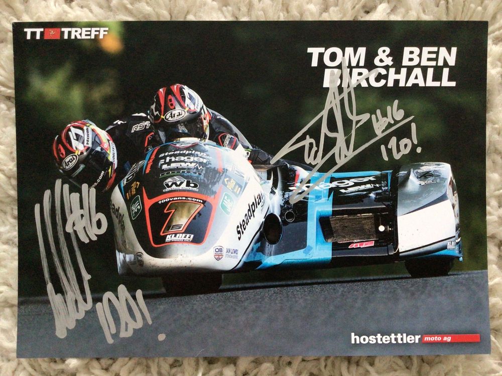 Tom + Ben Birchall Original Autogramme Moto Isle of Man TT (D'occasion ...