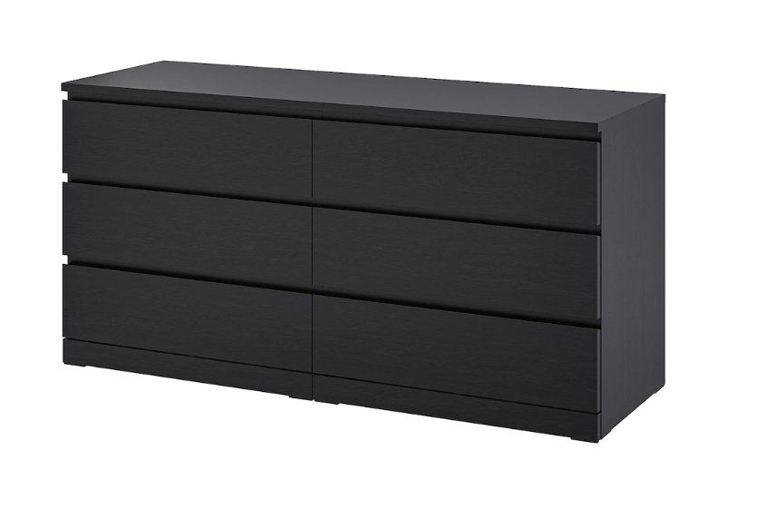 MALM Kommode mit 6 Schubladen