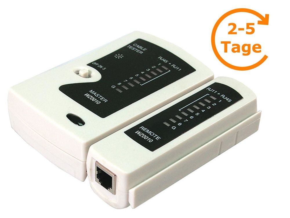 Kabeltester RJ11, RJ12, RJ45 mit Remote (Neu und originalverpackt) in ...