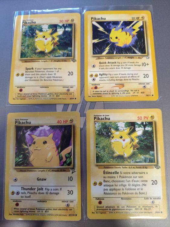Pokemon Pikachu vintage Set Base Neo Jungle | Kaufen auf Ricardo