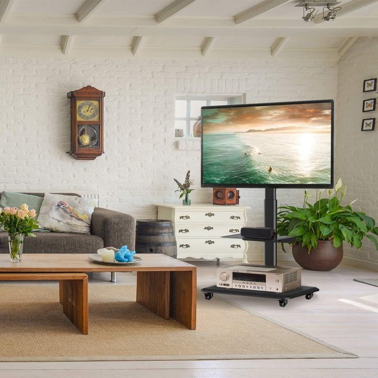 Universal TV Ständer auf Rollen 26-65 Zoll Fernseher Ablage (Neu und ...