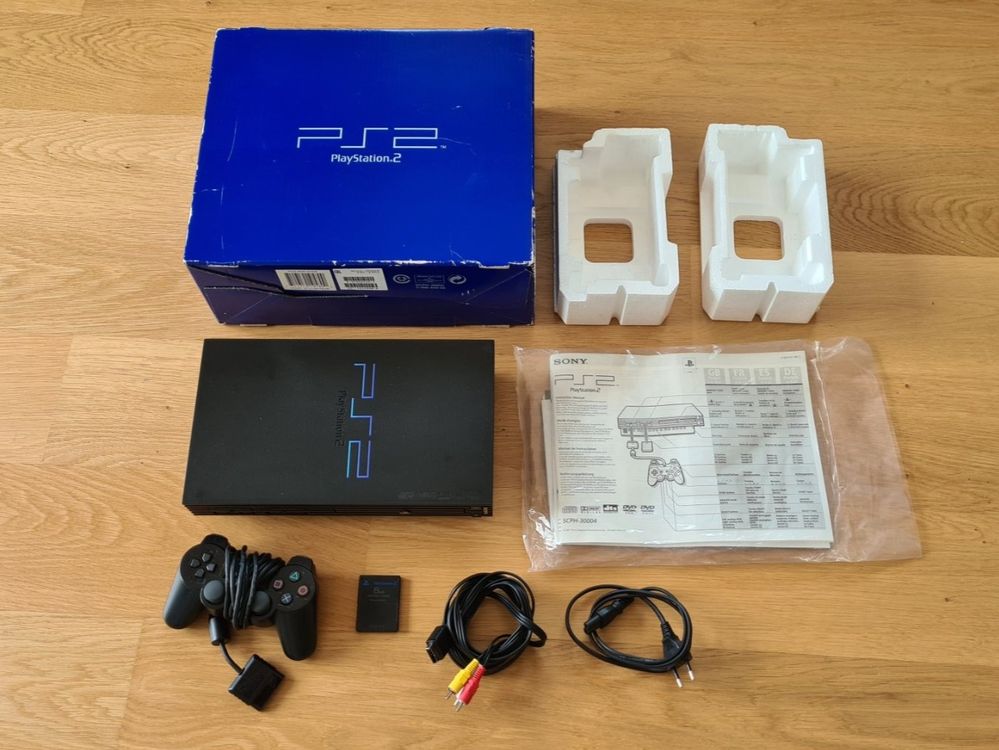 PlayStation 2 PS2 Konsole Original Verpackung & Anleitung (Gebraucht ...