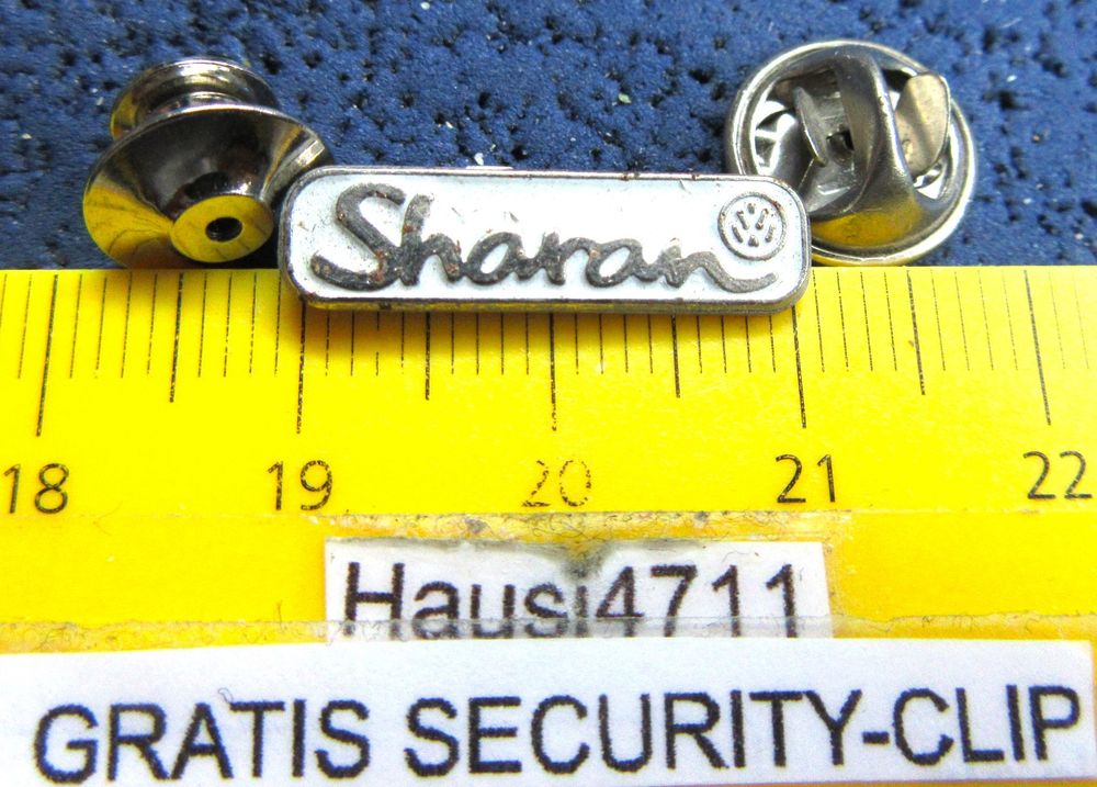 SHARAN VW LOGO AUTO PIN GEPRÄGT SILBRIG 20mm KLEIN-FEIN (Gebraucht) in ...