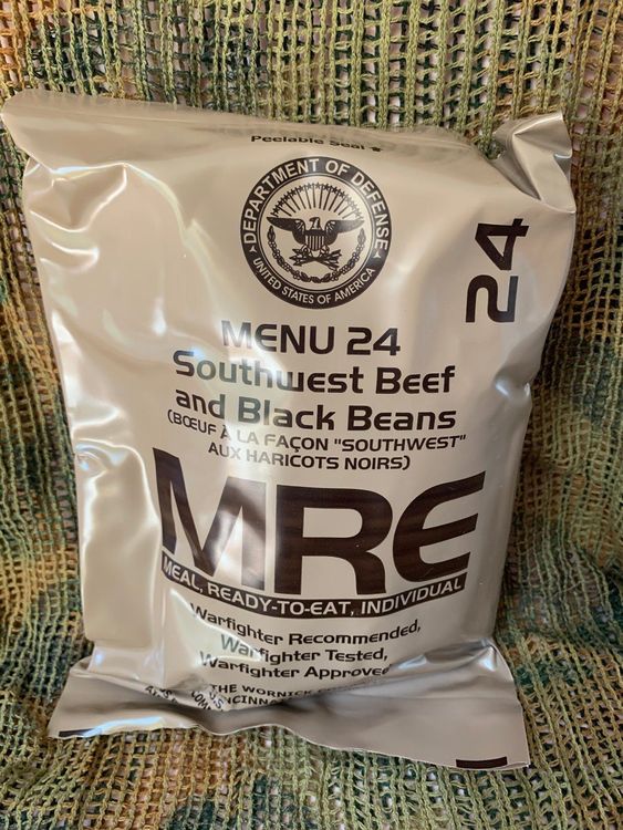 MRE - Southwest Beef and Black Beans (Neu und originalverpackt) in für ...