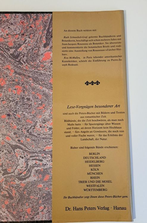 Botanik, Jean-Jacques Rousseau, Pierre-Joseph Redouté (Gebraucht) in ...