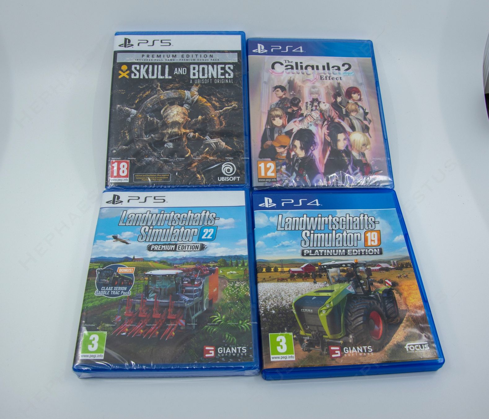 4x PS5/PS4 - Skull & Bones, LS19, Caligula 2, LS22 NEU (Neu (gemäss ...