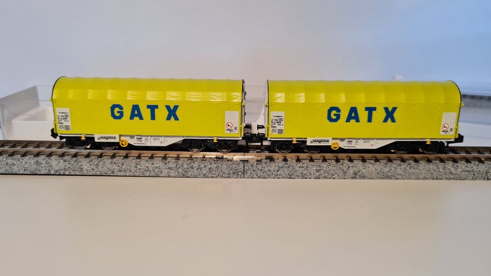 Fleischmann 837931 Schiebeplanenwagen-Set 2-tlg GATX | Kaufen auf Ricardo