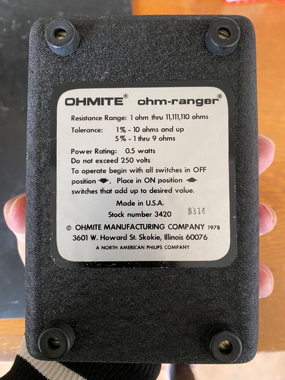 Ohmite Ohm Ranger 3420 Widerstandsmesser | Kaufen auf Ricardo