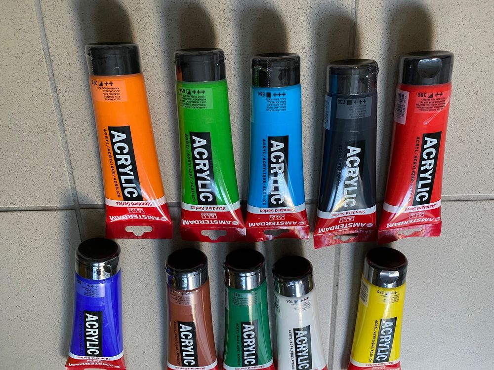 Acrylfarben diverse Farben Setpreis 10 Tuben | Kaufen auf Ricardo