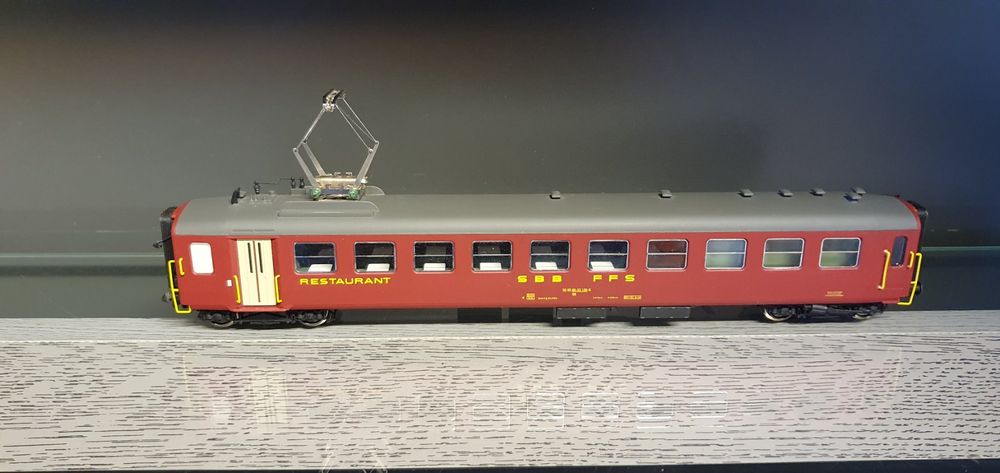 LILIPUT:DC: SBB LEICHTSTAHL SPEISEWAGEN ROT (Gebraucht) in Biglen für CHF 22 – mit Lieferung auf ...