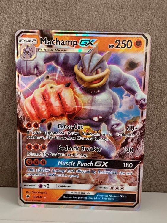 Machamp GX ENG Burning Shadows Pokemon 64/147 | Kaufen auf Ricardo