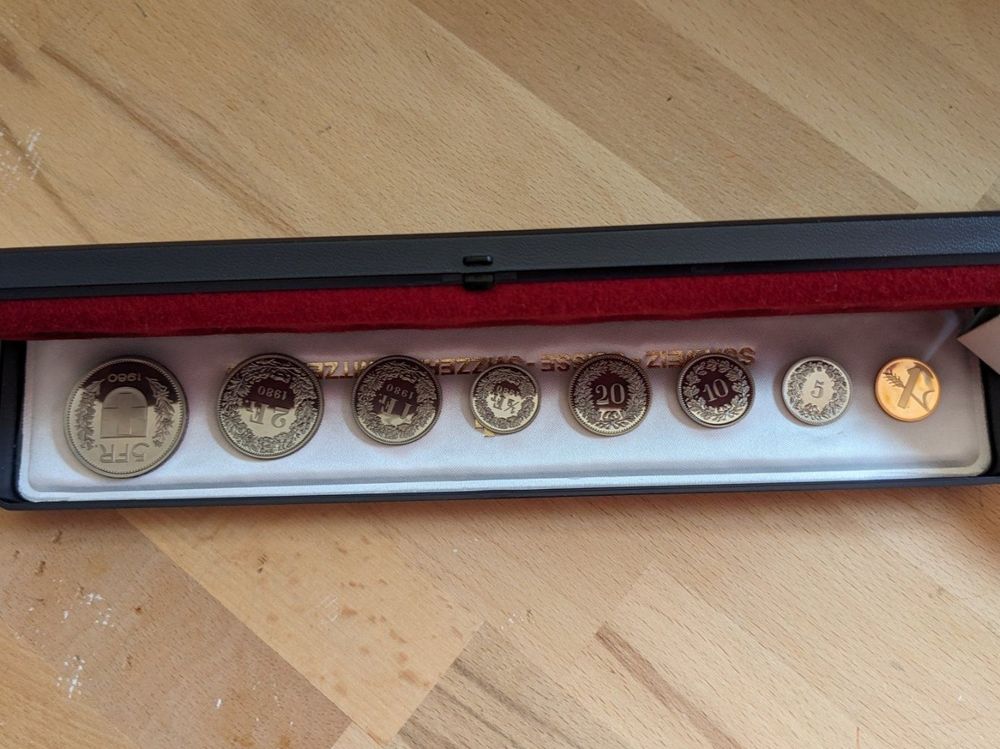 Monnaie suisse - 1980 - flan bruni (Neu und originalverpackt) in ...