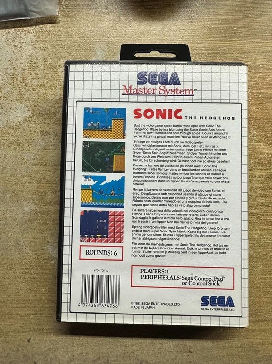 Sonic the Hedgehog Master System (Gebraucht) in Giubiasco für CHF 18 ...