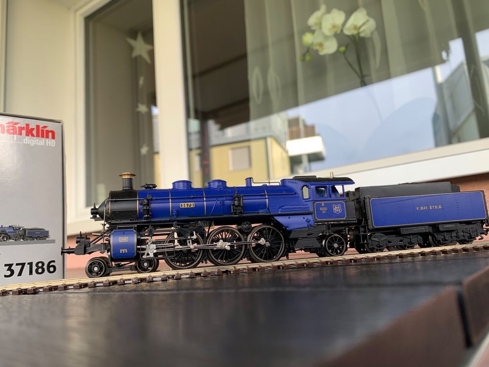37186 Märklin Schnellzuglokomotive S 3/6 mit Tender K.Bay.St (Neu und originalverpackt) in ...