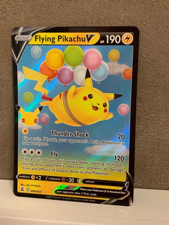 Flying Pikachu V ENG Celebrations Pokemon 006/025 (Gebraucht) in ...