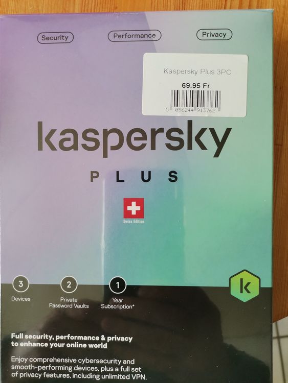 Kaspersky Plus 3 Gerät CH Version | Kaufen auf Ricardo