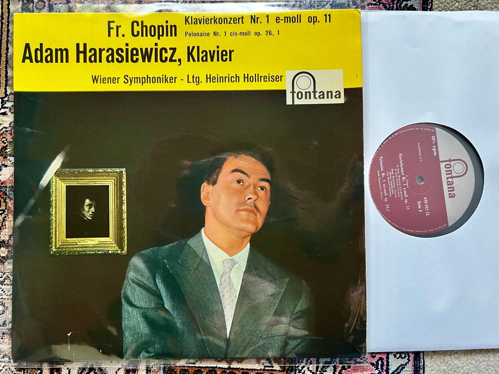 Chopin Adam Harasiewicz Piano Concerto No. 1- Fontana LP🛀 (Gebraucht ...