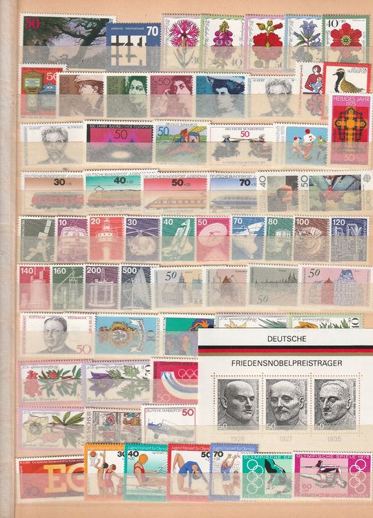 53/LOT BRD BIS 1976 ** (Neu (gemäss Beschreibung)) in Hirschthal für CHF 1 – mit Lieferung auf ...