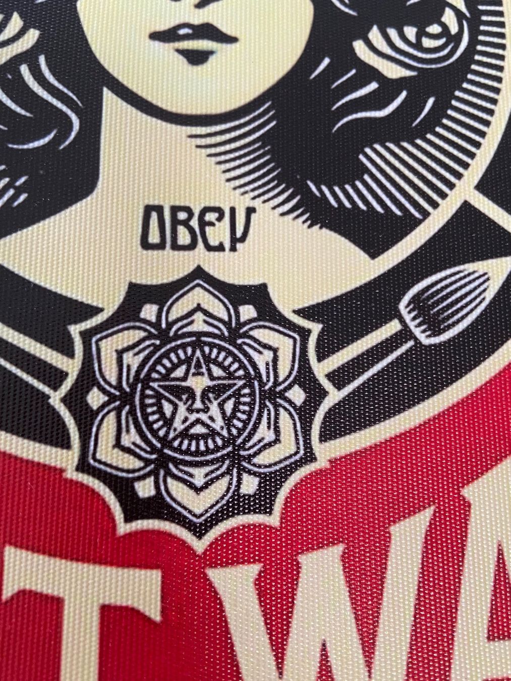 📌 Make Art Not War Obey Print 21 x 31 cm Anti-Krieg-Slogan (Neu und ...