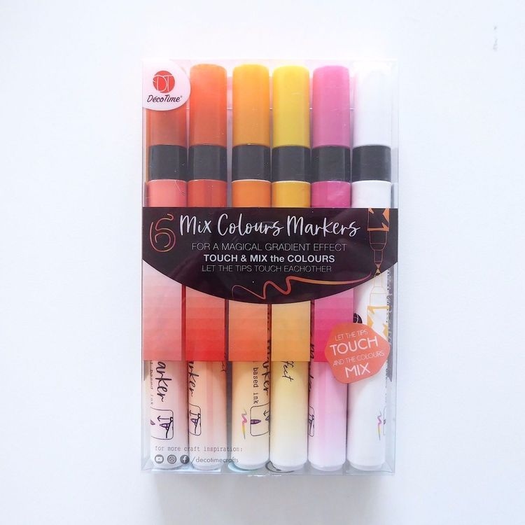 6 Pen Markers - Mix Colours - Handlettering | Kaufen auf Ricardo