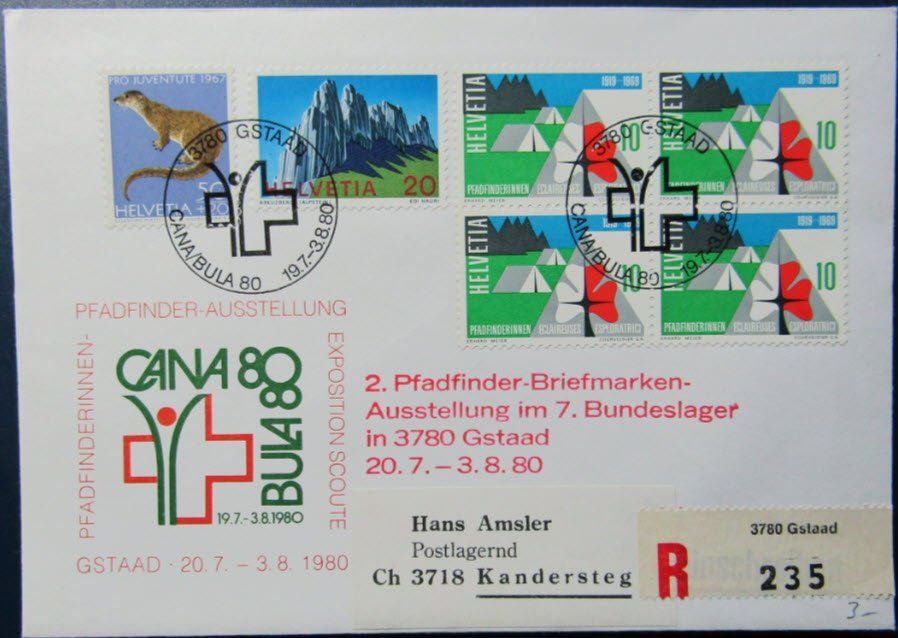Brief PFADFINDER BUNDESLAGER GSTAAD, 1980 (Gebraucht) in Bleiken für ...