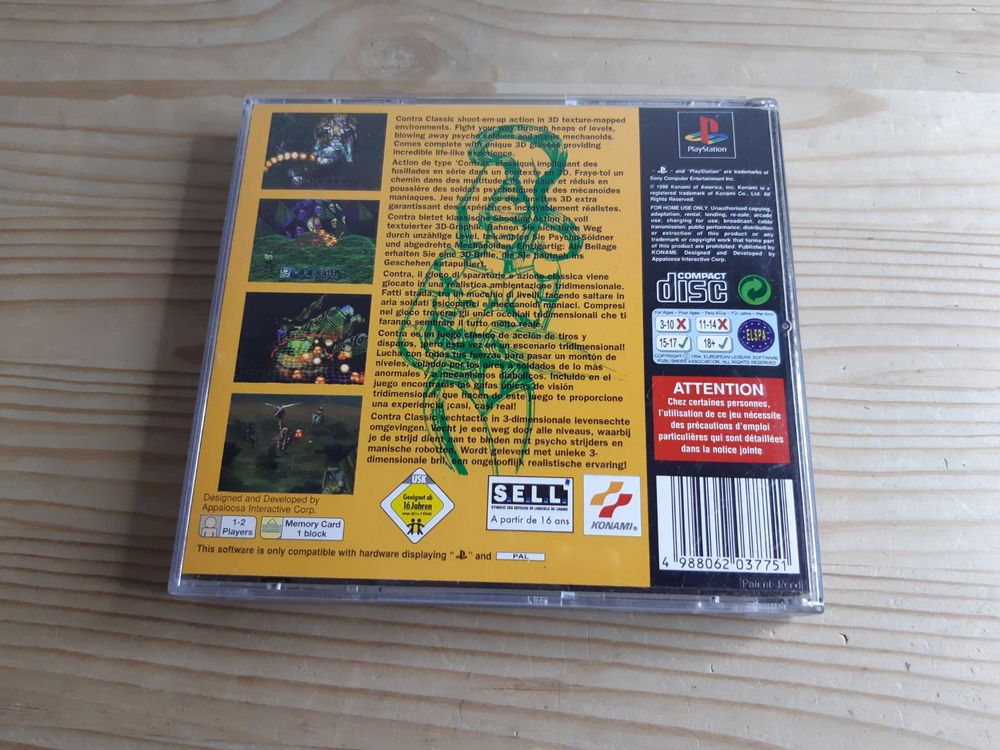 Contra Legacy of War + mit 3D-Brille PS1 (Gebraucht) in Welschenrohr ...