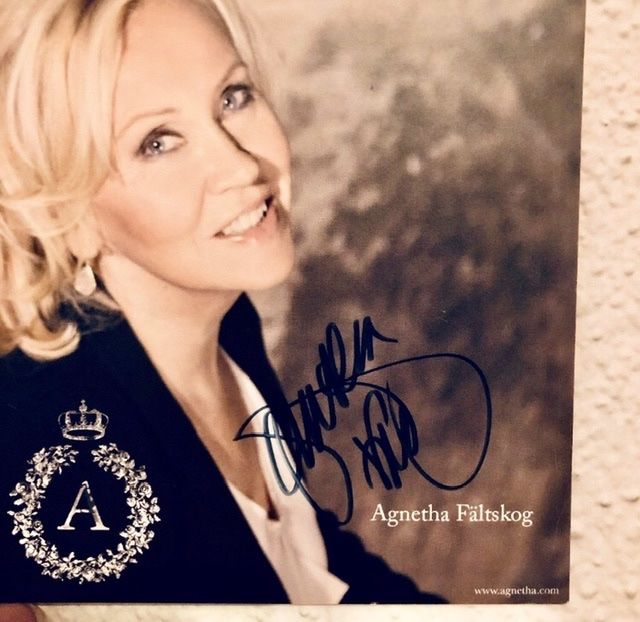 ABBA ESC Original Autogramm Sängerin Agnetha Fältskog (Gebraucht) in Wettingen für CHF 350 – mit ...