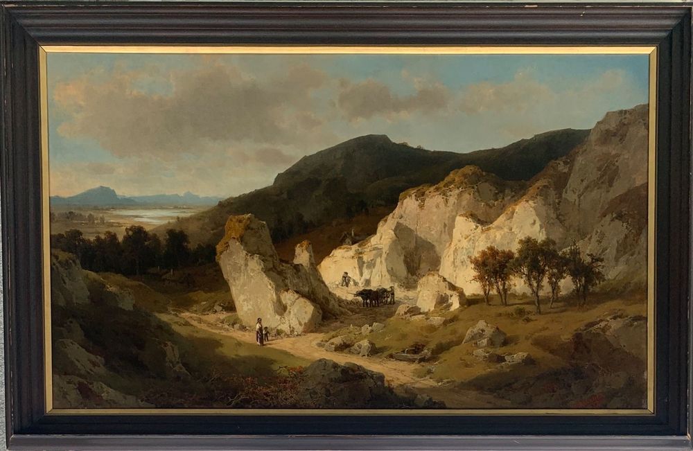 Josef BRUNNER (1826-1893) Großes Gemälde | Kaufen auf Ricardo