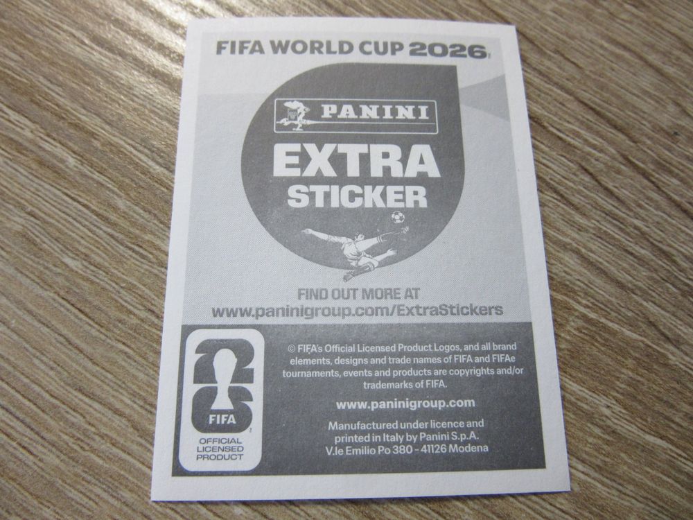 Luka Modrić (GOLD) - Panini WM 2026 - Extra Sticker (Neu (gemäss ...