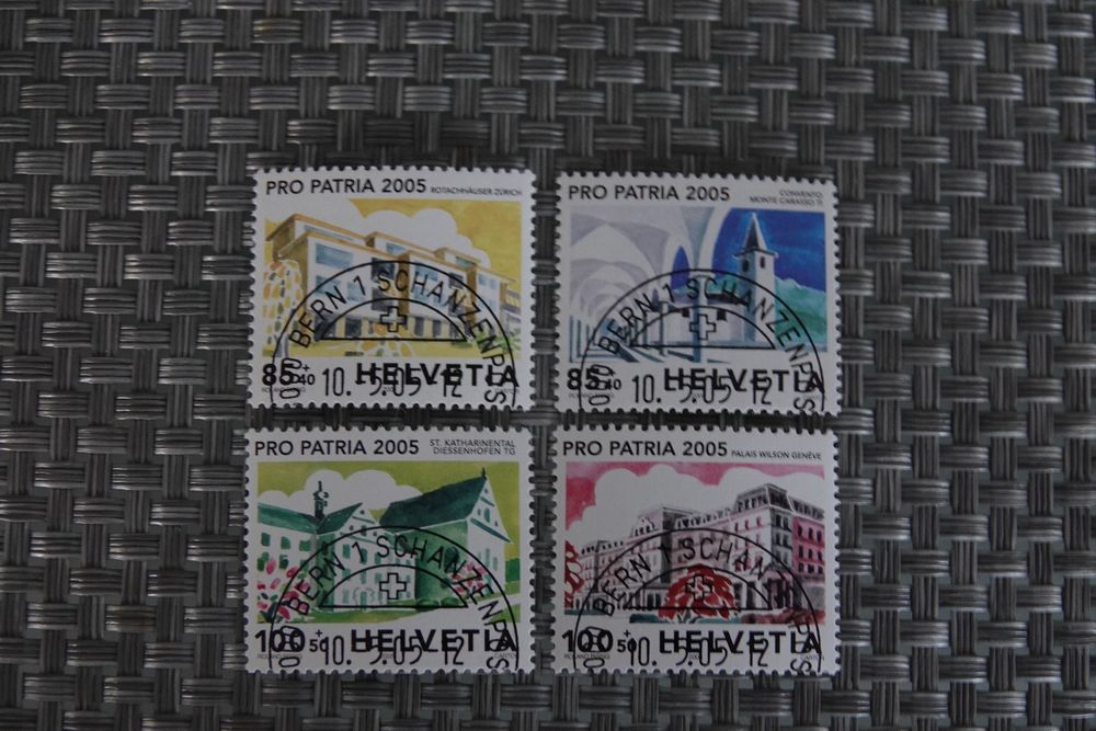 Pro Patria "Baudenkmäler der Schweiz"2005 ET-Halbmondstempel | Kaufen auf Ricardo