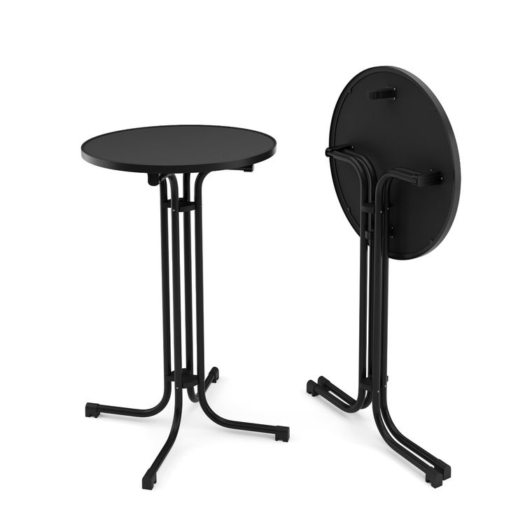 Bistrotisch Stehtisch MARTIN rund 70 x 110 cm schwarz (Neu und ...