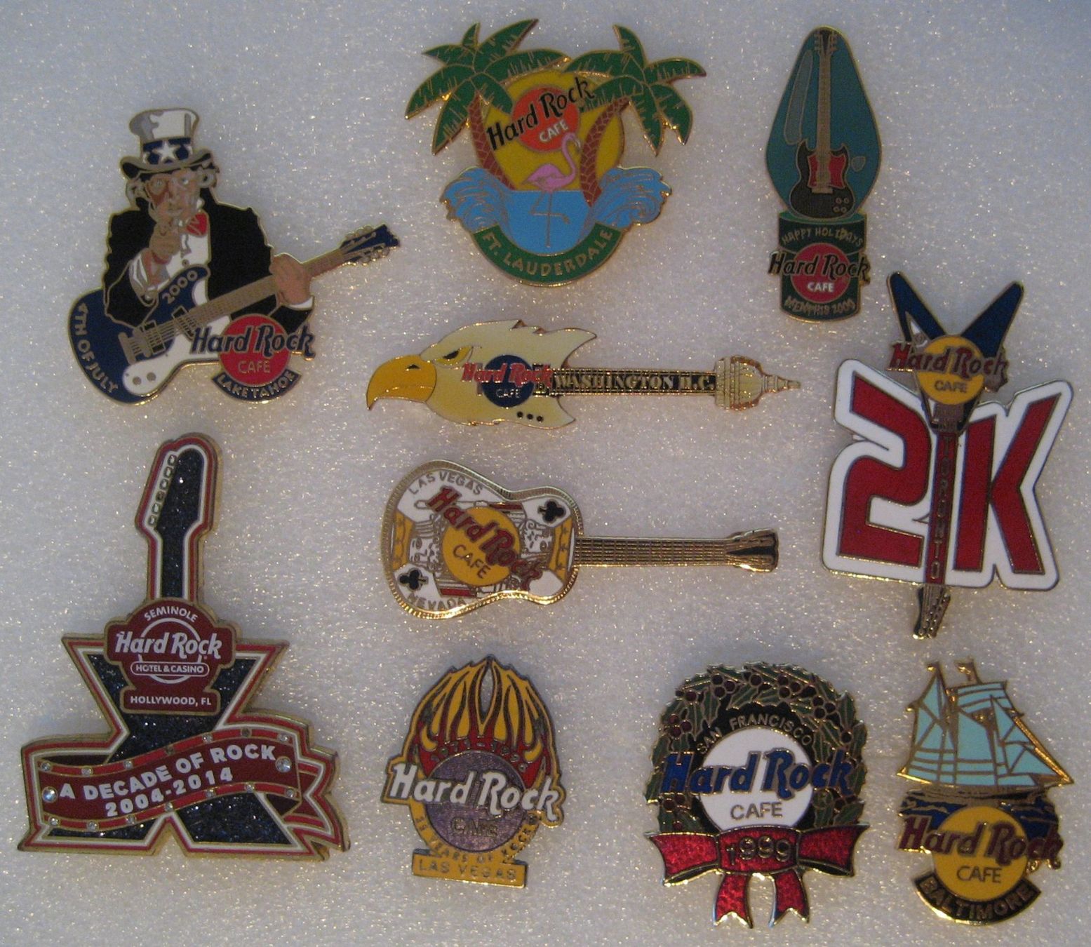 10 Hard Rock Cafe Pins Set #8 von 8 (Gebraucht) in Emmenbrücke für CHF ...