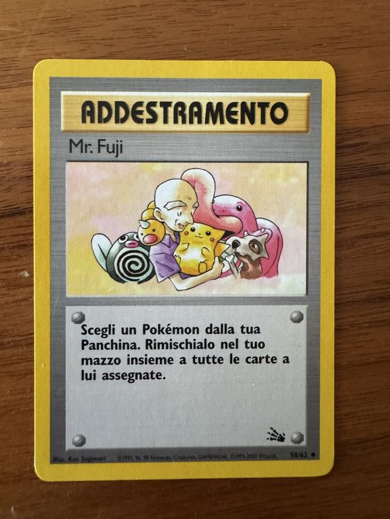 Mr. Fuji Addestramento Pokemon, Set Base 58/62, Rara! (Nuovo (secondo ...