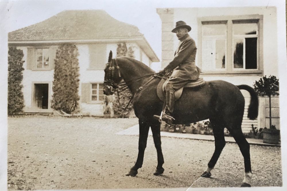 Originalfoto, stolzer Reiter, Mann auf Pferd, Unikat | Kaufen auf Ricardo