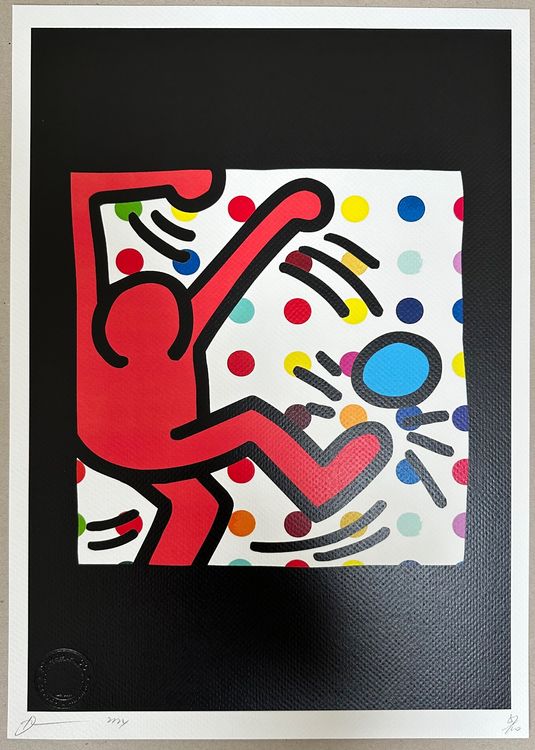 Death: Keith Haring Footballer, signiert 82/100 (Neu (gemäss ...