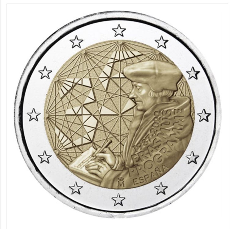 2 Euro 2022 Spanien bfr. Erasmus-Programm (Neu (gemäss Beschreibung ...