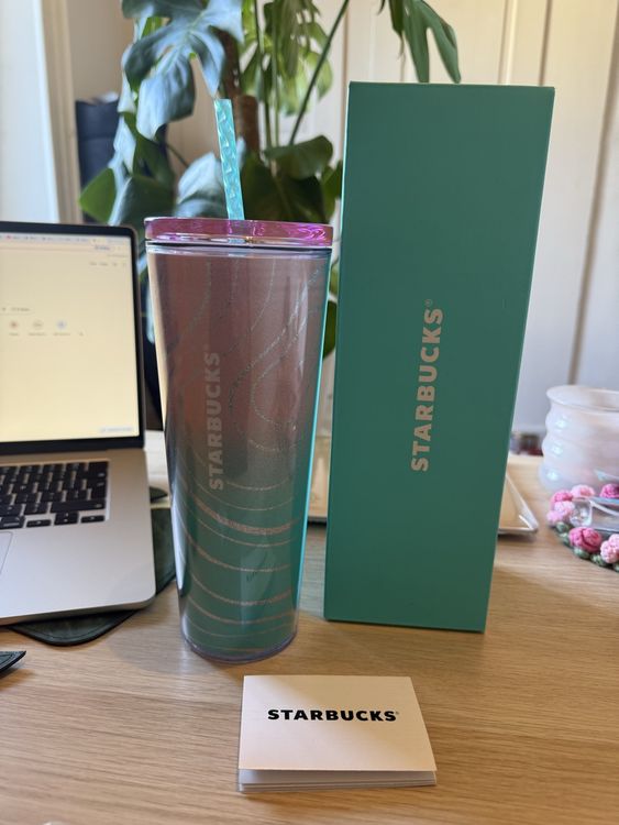Starbucks Holiday Tradition 2025 Turquoise Cold Cup (Neu und ...