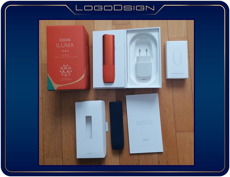 IQOS ILUMA ONE OASIS Limited Edition + Blue Silicone Sleeve (Gebraucht ...