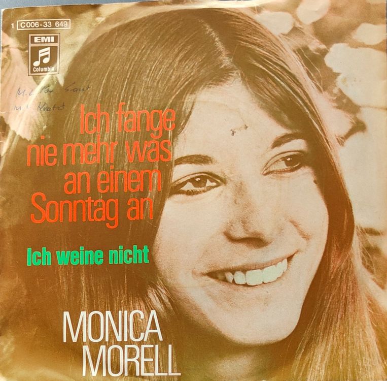 Vinyl-Single Monica Morell - Ich fange nie mehr was an einem (Gebraucht) in Langenthal für CHF 3 ...