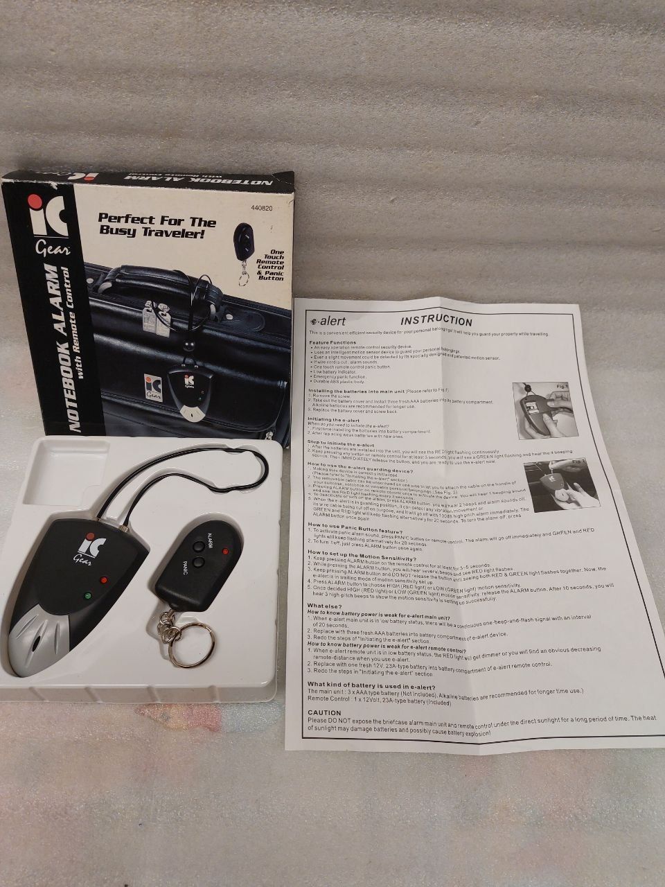 Manhattan Notebook Briefcase Alarm with Panic Remote - Frs1 (Neu ...