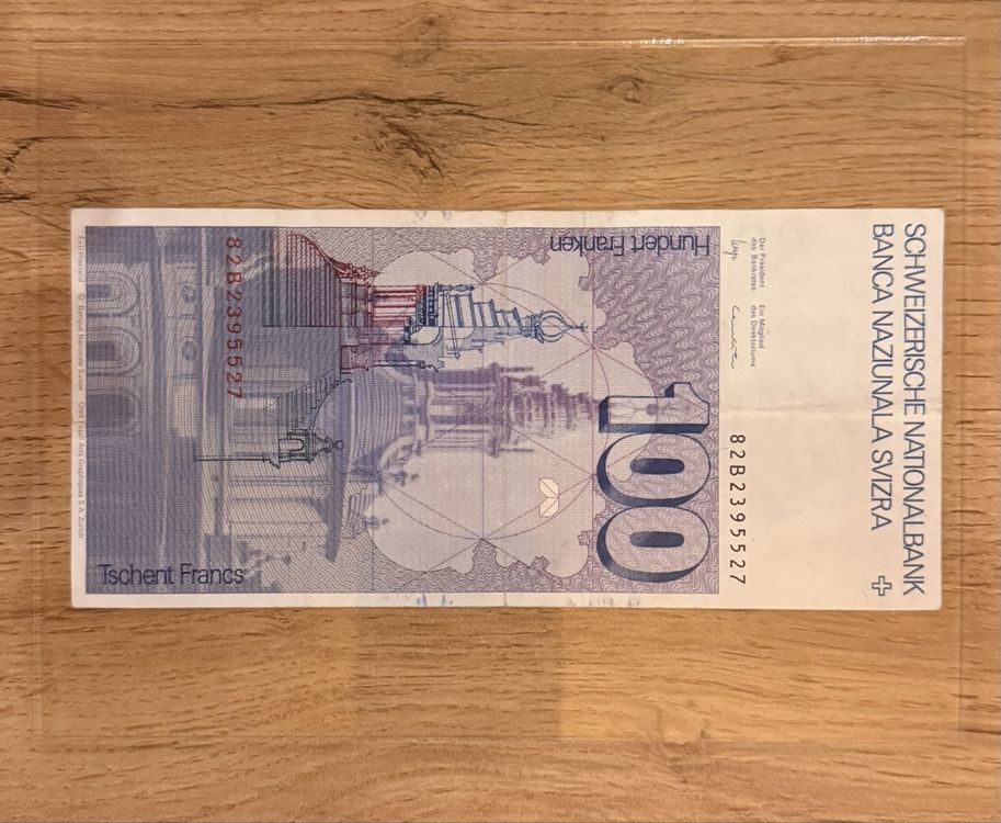Alte Schweizer 100er Note - Rarität - 1982 - Guter Zustand! (Gebraucht ...