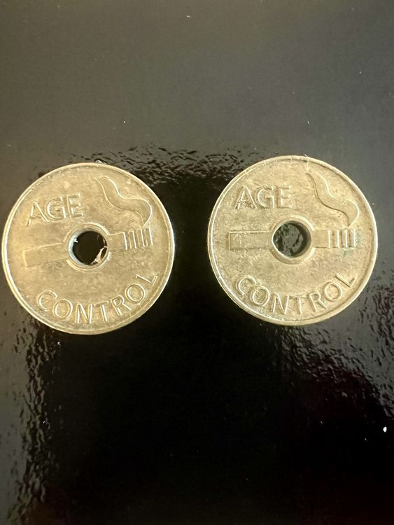 2x Age Control Jetons Vintage Rarität (Gebraucht) in Buchs AG für CHF 0 ...