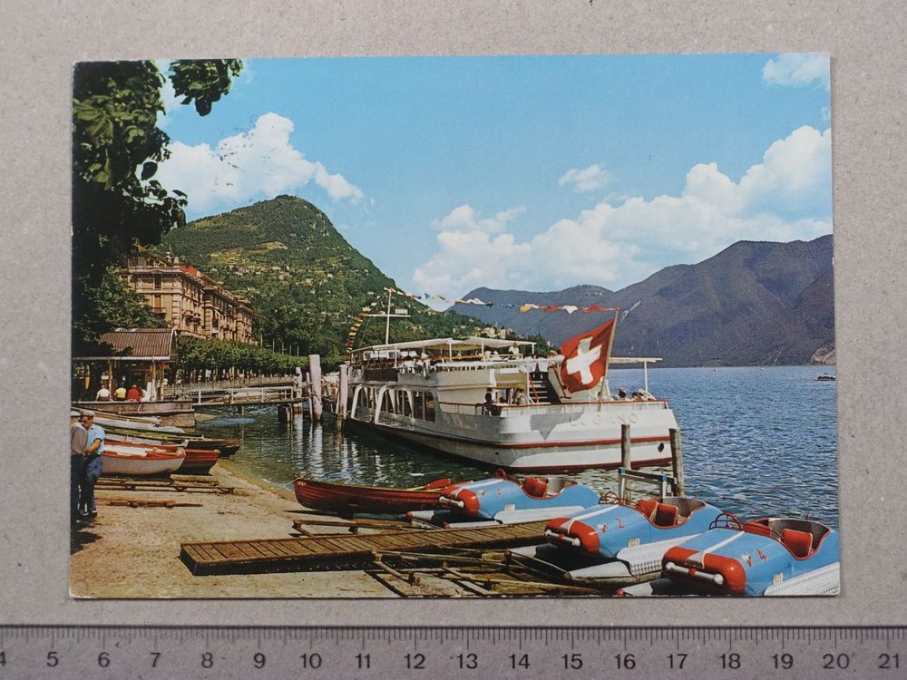 Lugano, Schiff, Pedalo, 1973 (Gebraucht) in Lenzburg für CHF 3 – mit Lieferung auf Ricardo kaufen