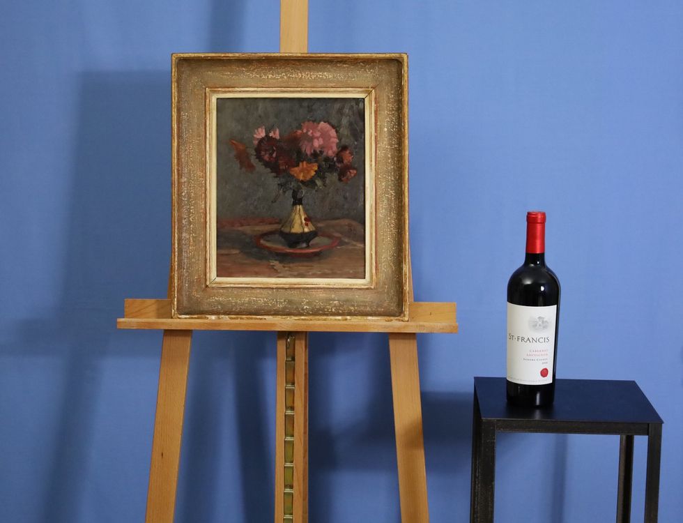 Bruno Hesse 1905-1999, Blumenstilleben "Winterastern" v 1947 (Gebraucht ...