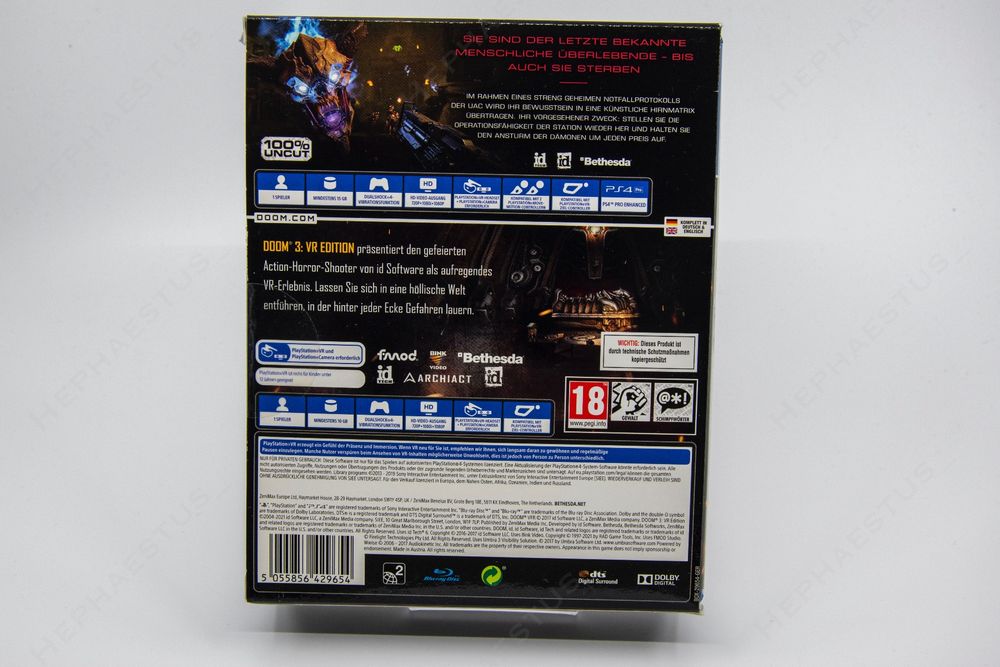 id Software Action Pack Vol. 3 Doom VFR + Doom 3: VR Edition (Neu und originalverpackt) in ...