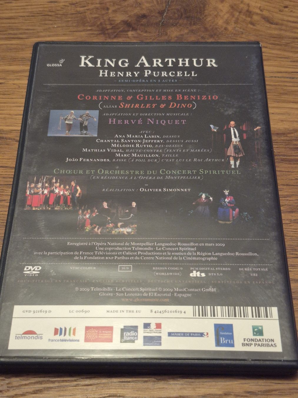 King Arthur, Henry Purcell DVD Oper - Benizio - Herve Niquet (Gebraucht ...