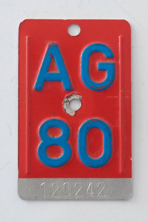 Velonummer AG 80 (Gebraucht) in Oberuzwil für CHF 5 – mit Lieferung auf Ricardo kaufen