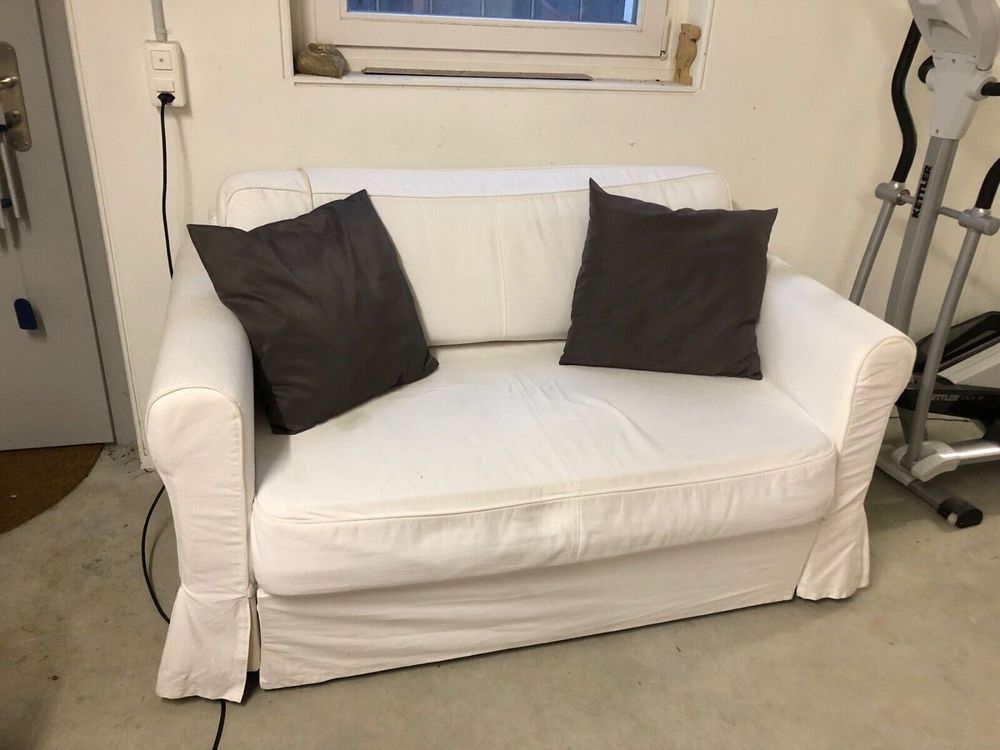 IKEA Bettsofa; Schlafsofa, 2er, weiss (Gebraucht) in Bad Zurzach für CHF 1 – nur Abholung auf ...