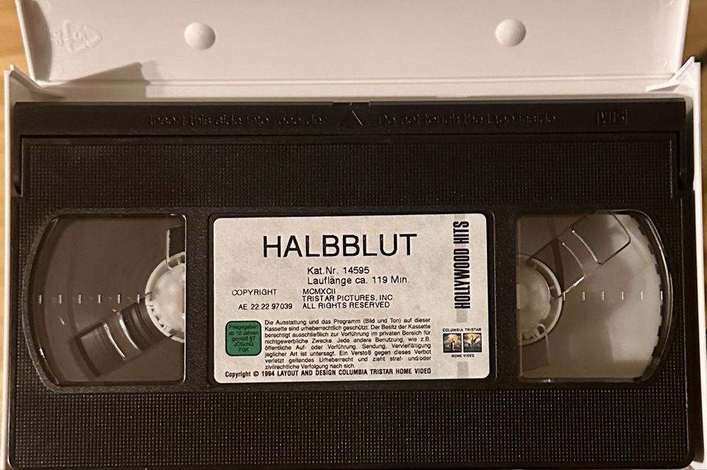 VHS Kassette - Halbblut (Thunderheart) - Val Kilmer Film (Gebraucht) in ...