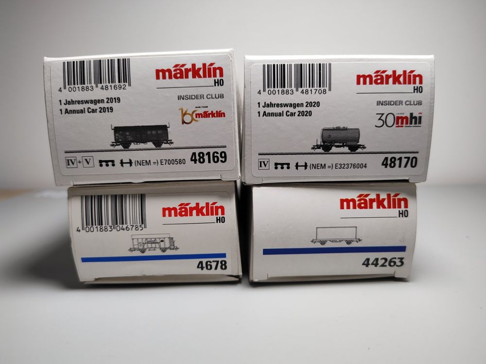 4x MÄRKLIN GÜTERWAGEN (48170, 48169, 44263, 4678) | Kaufen auf Ricardo